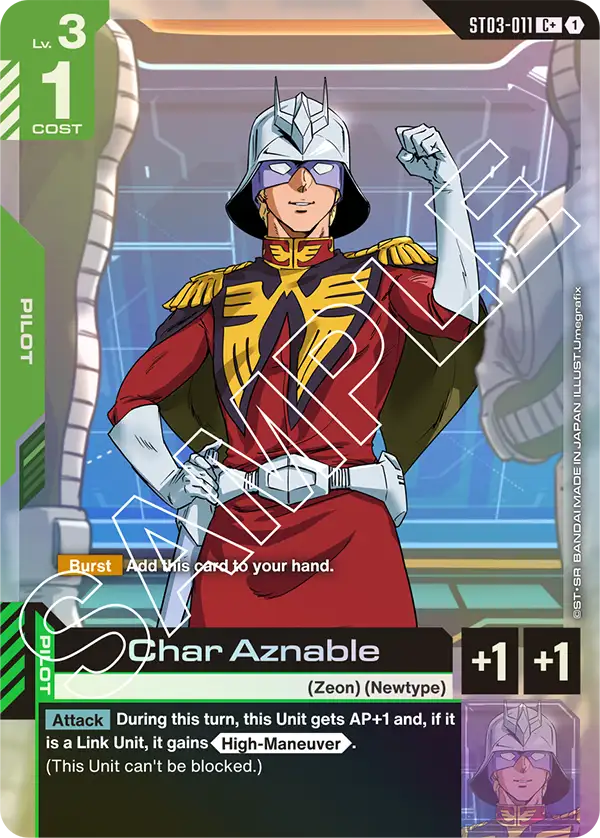 Char Aznable - Card Details - Moxfield Gundam