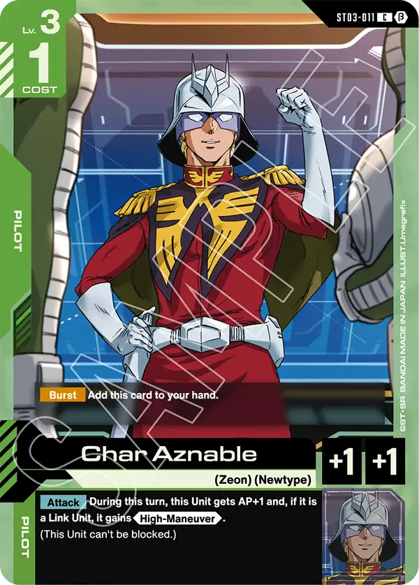 Char Aznable - Card Details - Moxfield Gundam